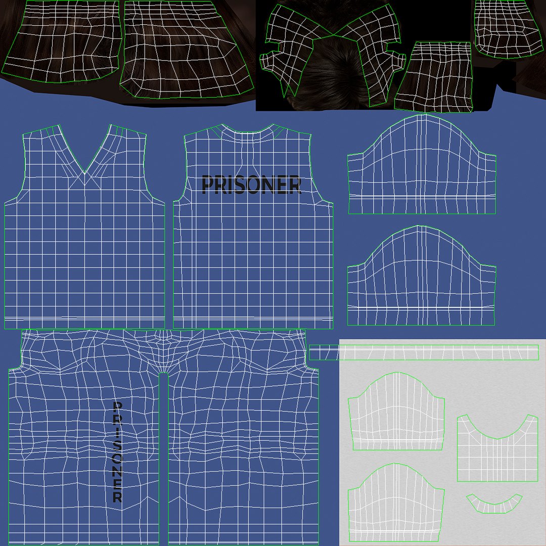 3D Asian Male Prisoner Blue Uniform - TurboSquid 2363132