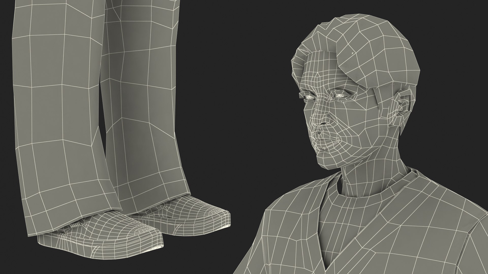 3D Asian Male Prisoner Blue Uniform - TurboSquid 2363132