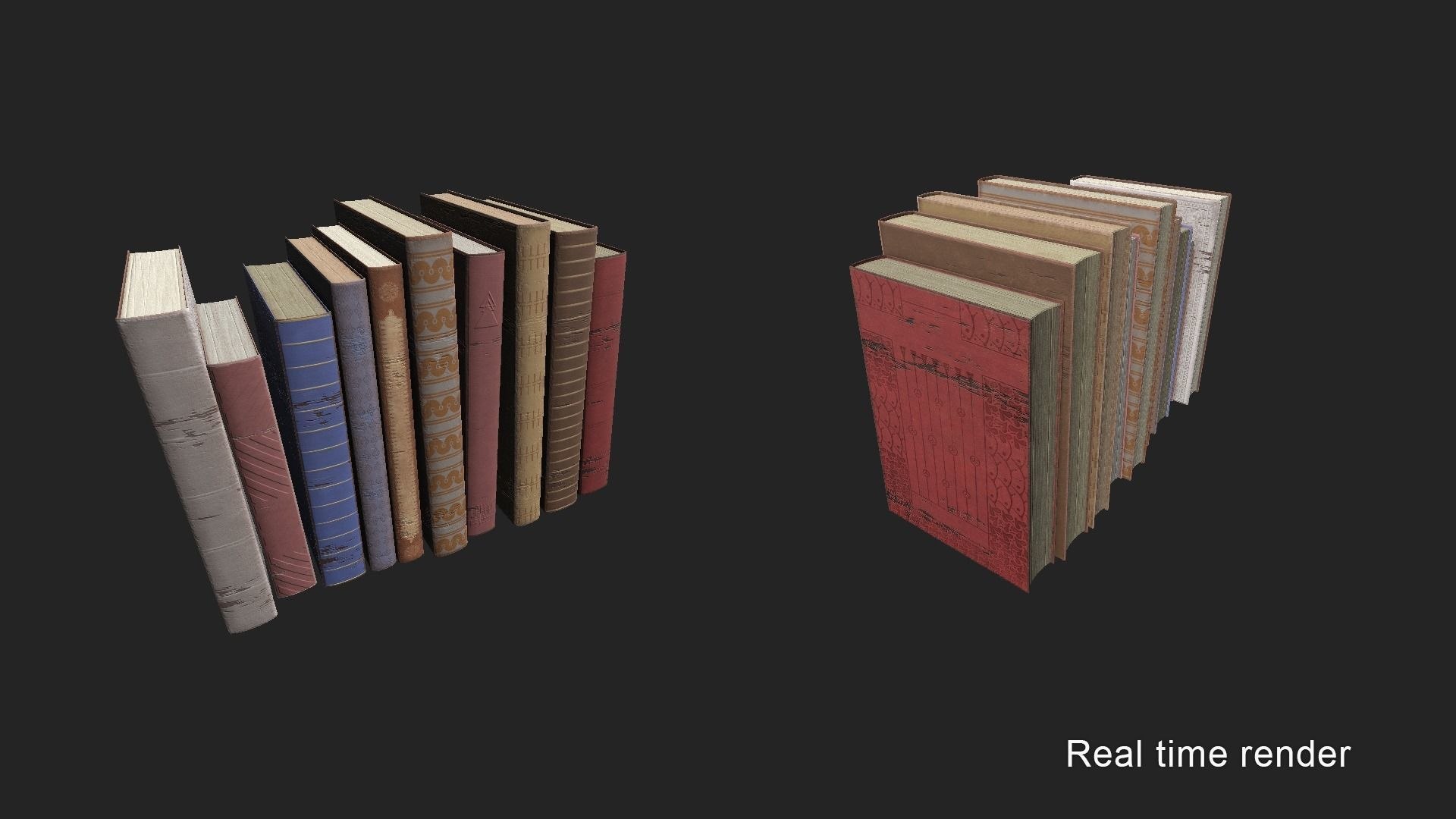 Pack Old Books Model - TurboSquid 1393551