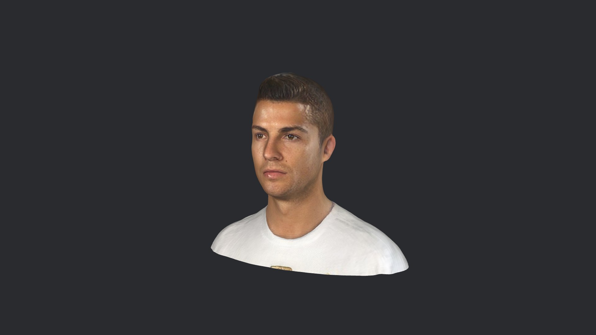 3D Cristiano Ronaldo- Realistic Bust Head Ready 3d Model - TurboSquid ...