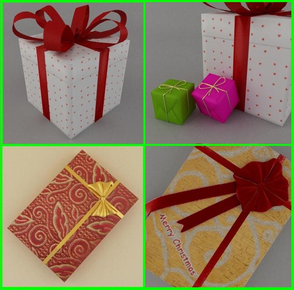 3d model of gift box