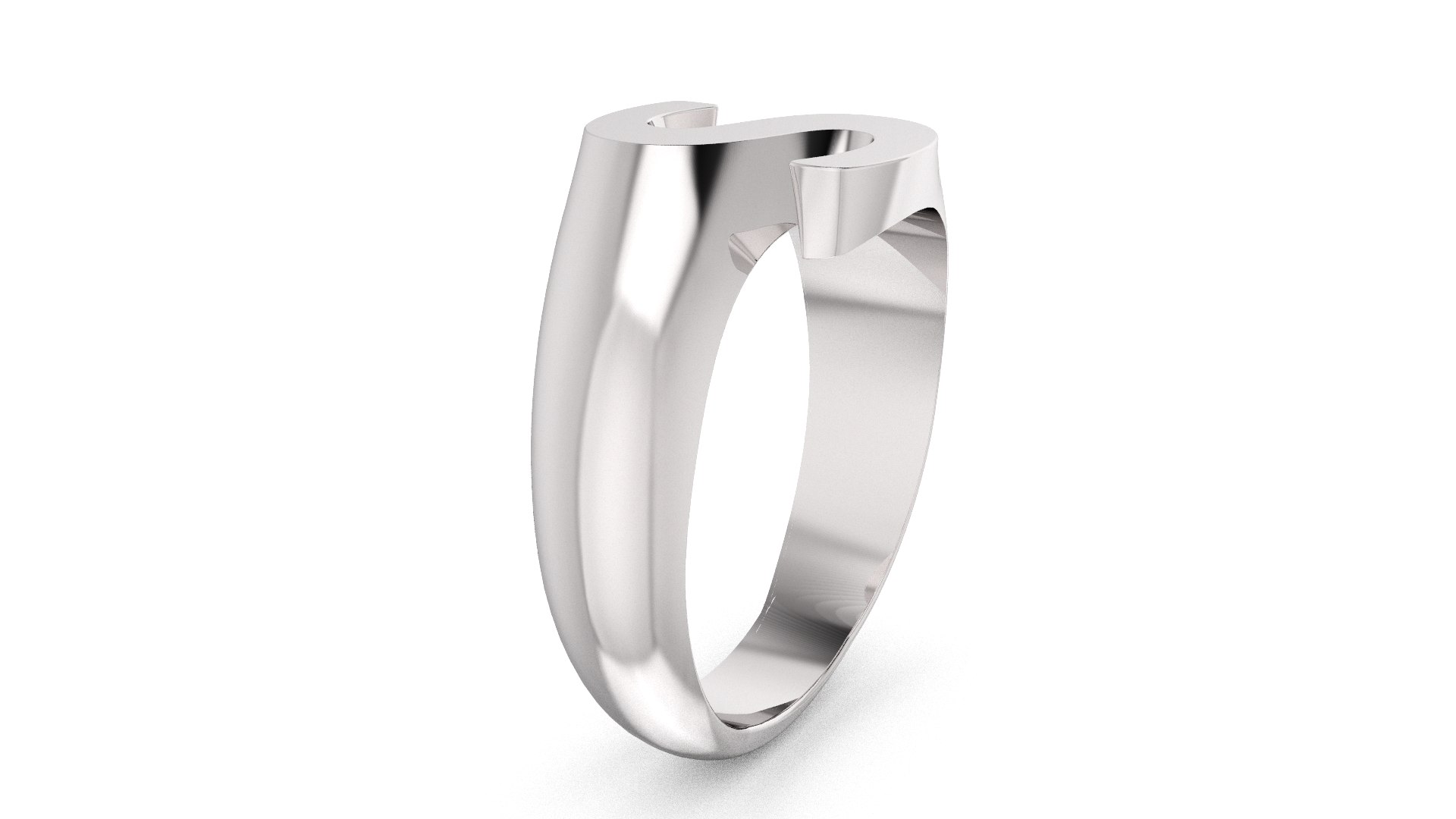 3D Model Alphabet Signet Ring S - TurboSquid 2088423