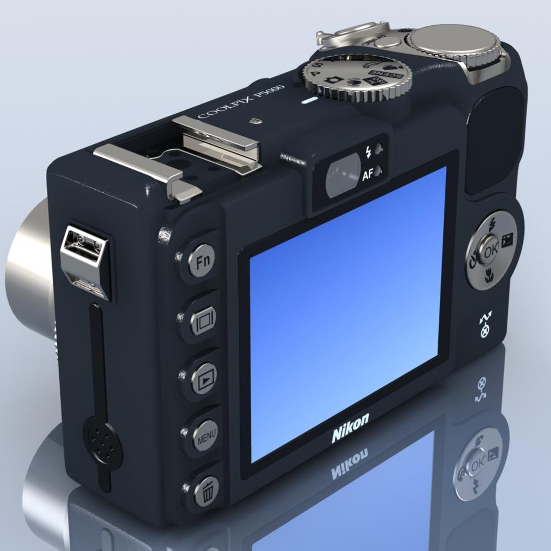 Nikon Coolpix P5000 Camera 3d 3ds