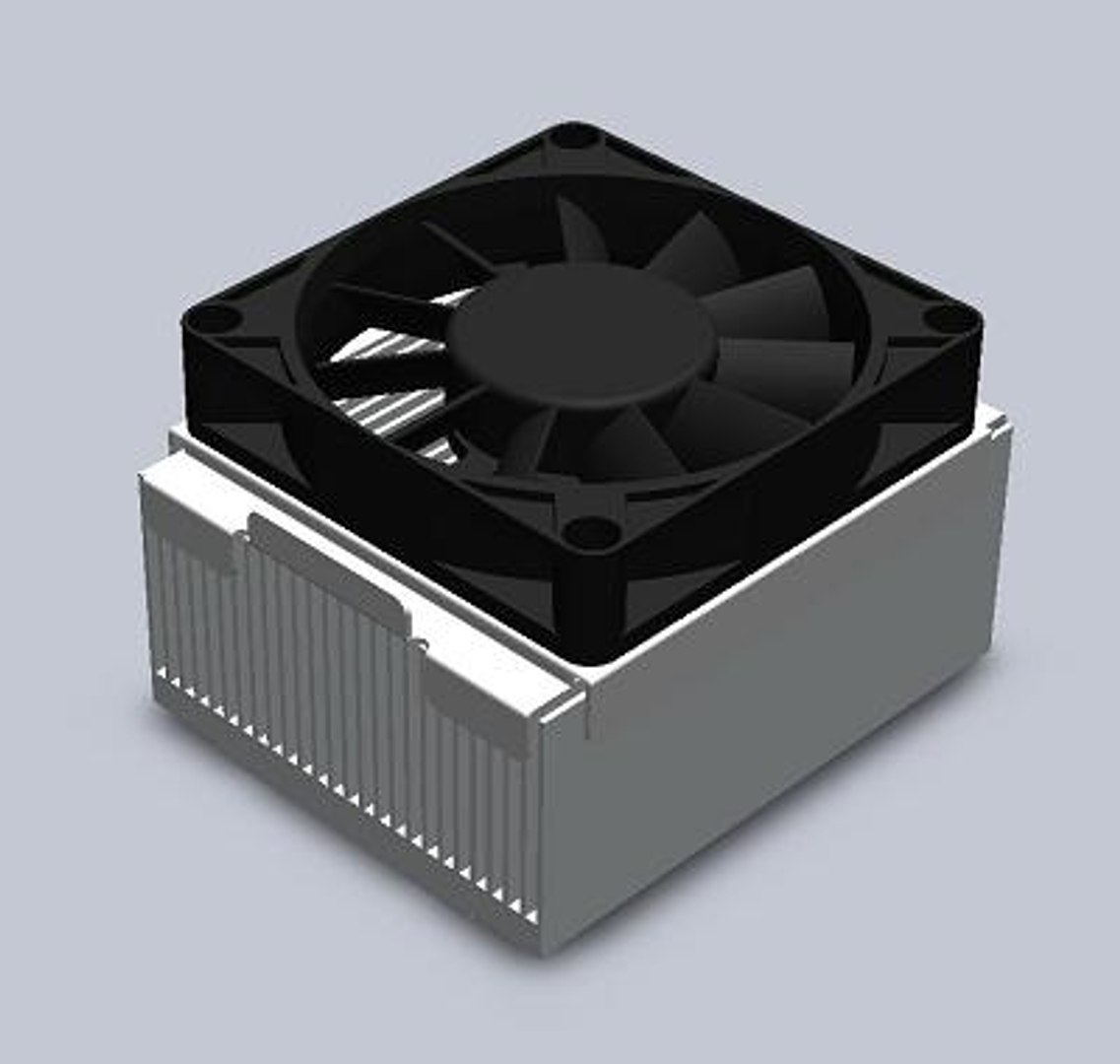 3d Cpu Heat Sink Model