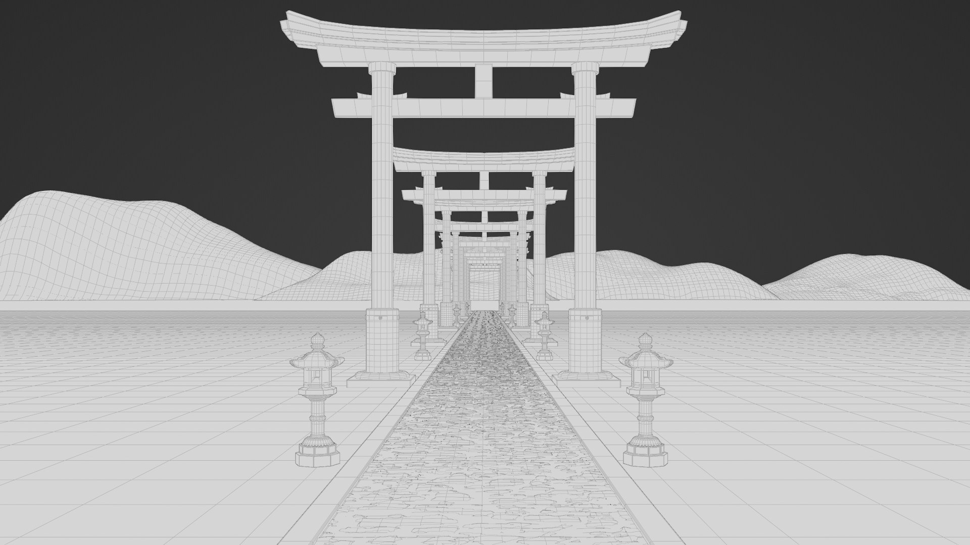 Japanese Bamboo Path 3d Scene model - TurboSquid 2051910
