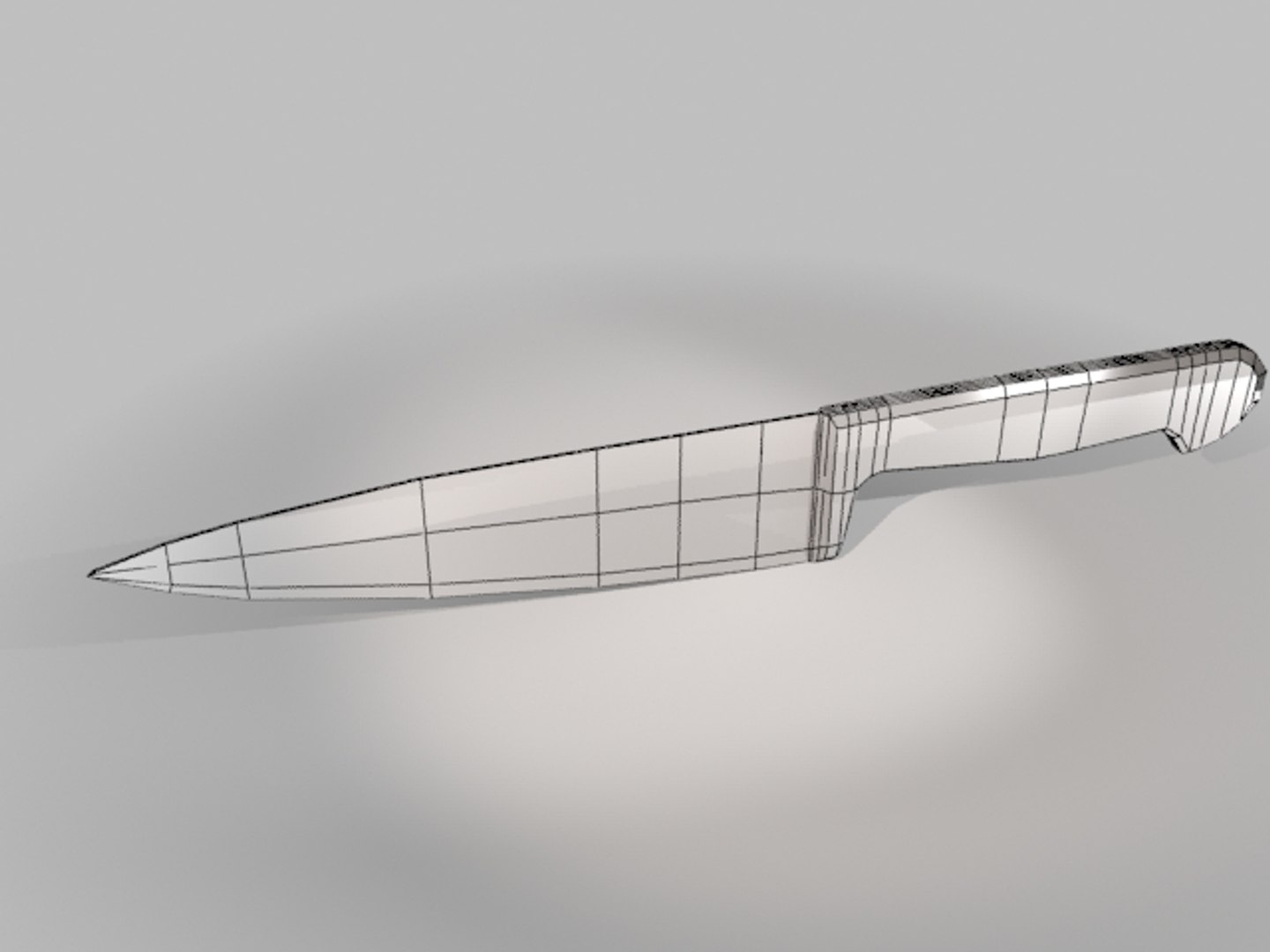 3d Chef S Kitchen Knife Model