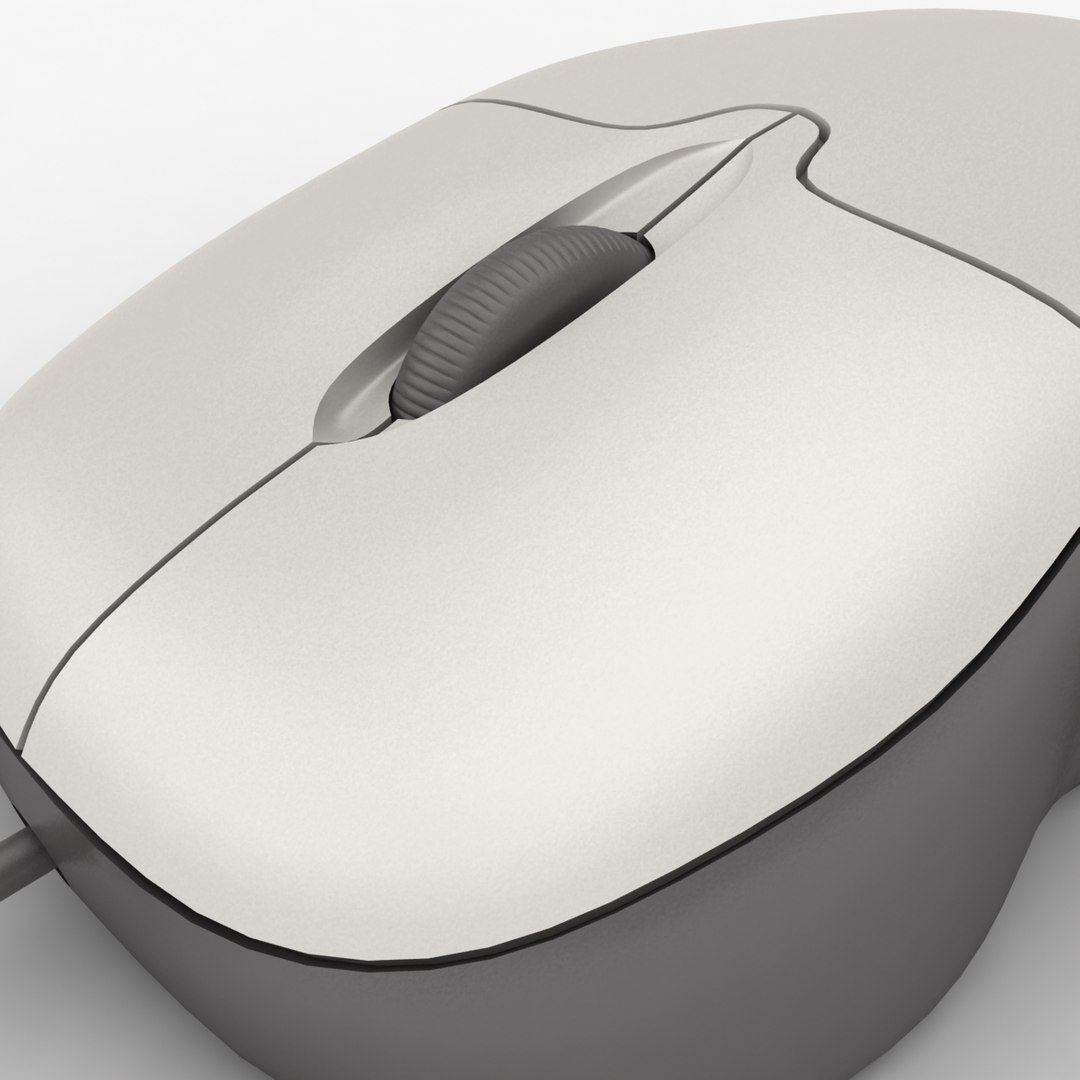 Realistic Microsoft Mouse 3d Model