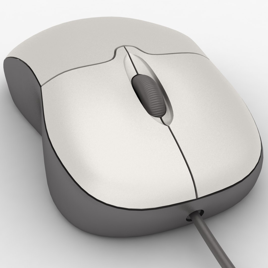 Realistic Microsoft Mouse 3d Model