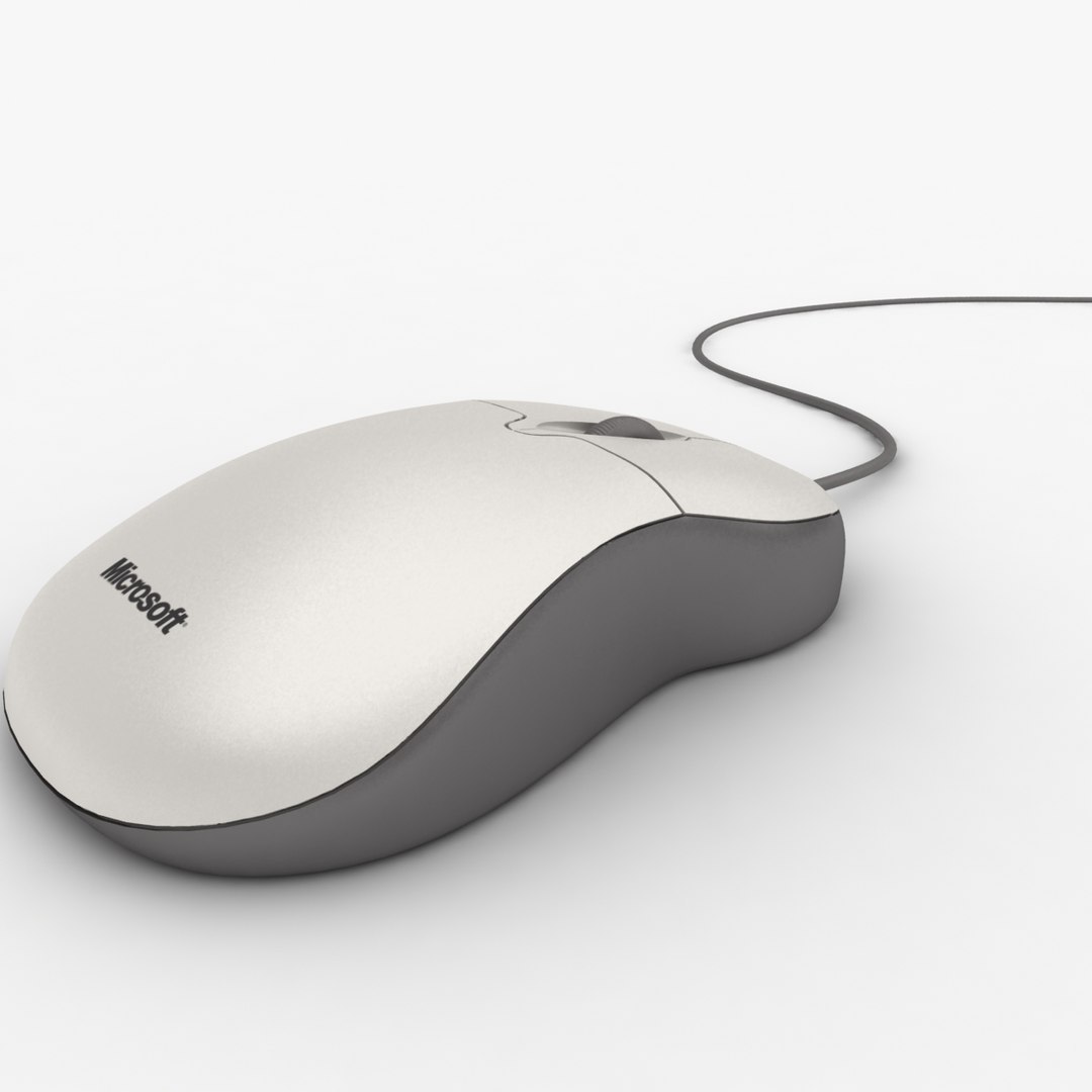 Realistic Microsoft Mouse 3d Model