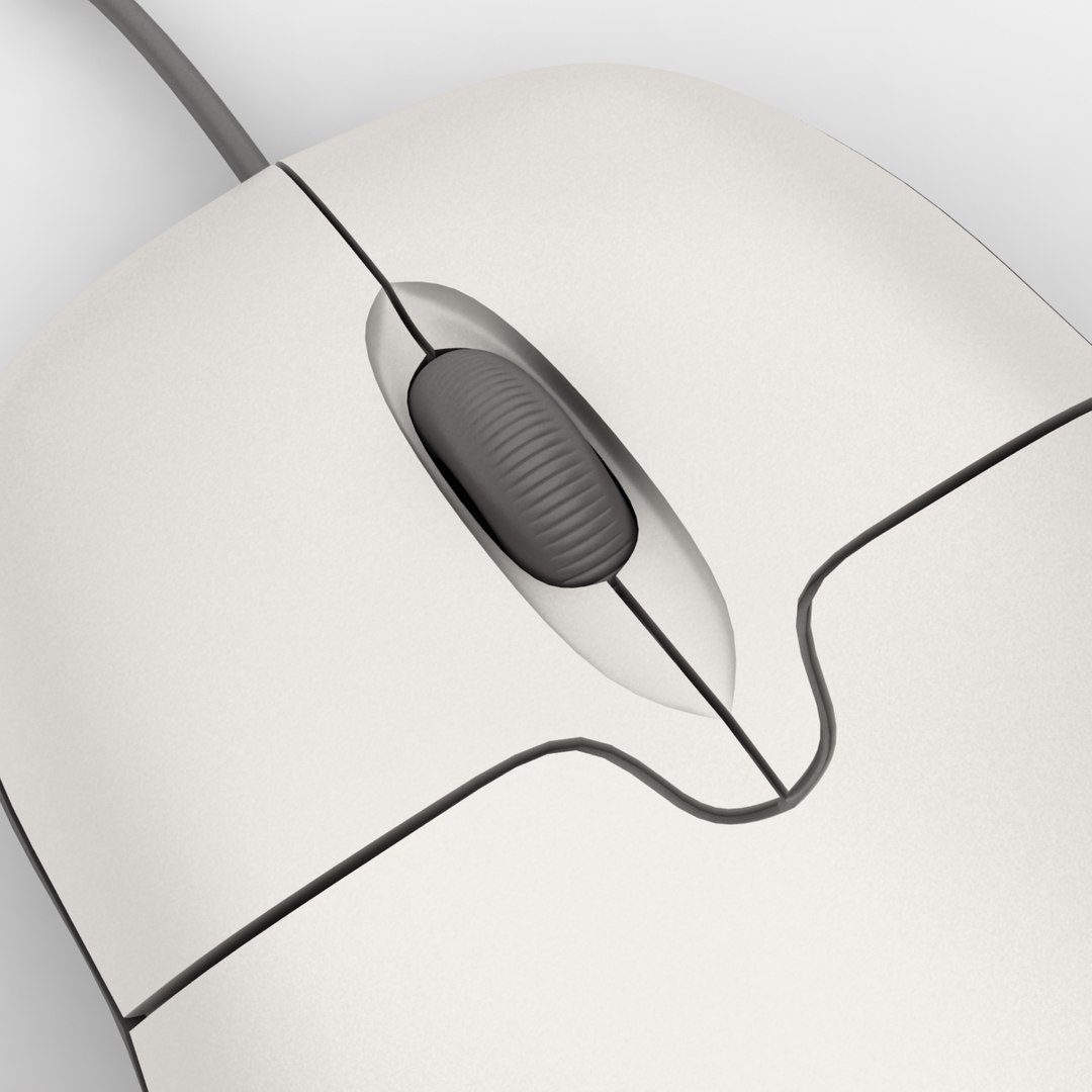 Realistic Microsoft Mouse 3d Model