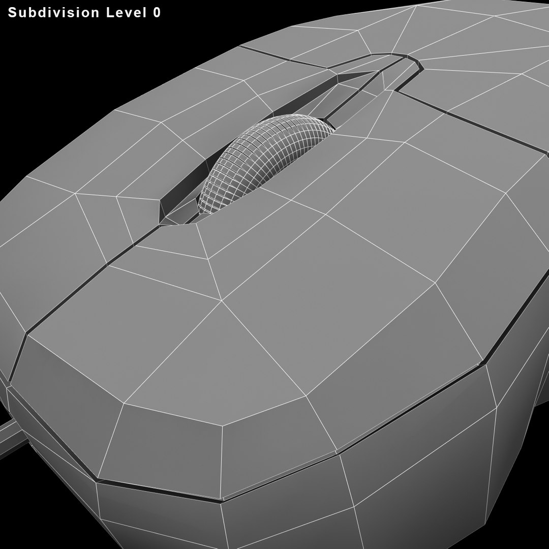 Realistic Microsoft Mouse 3d Model