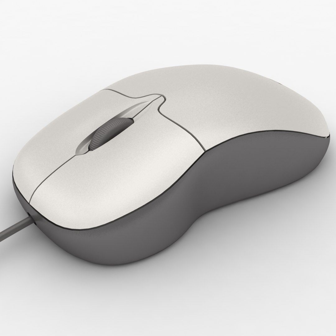 Realistic Microsoft Mouse 3d Model