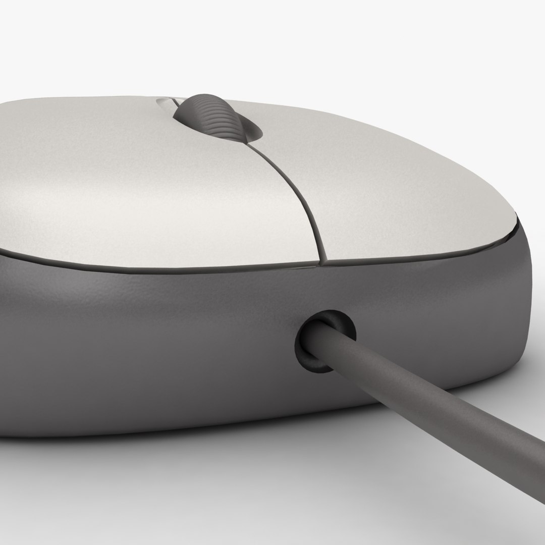 Realistic Microsoft Mouse 3d Model