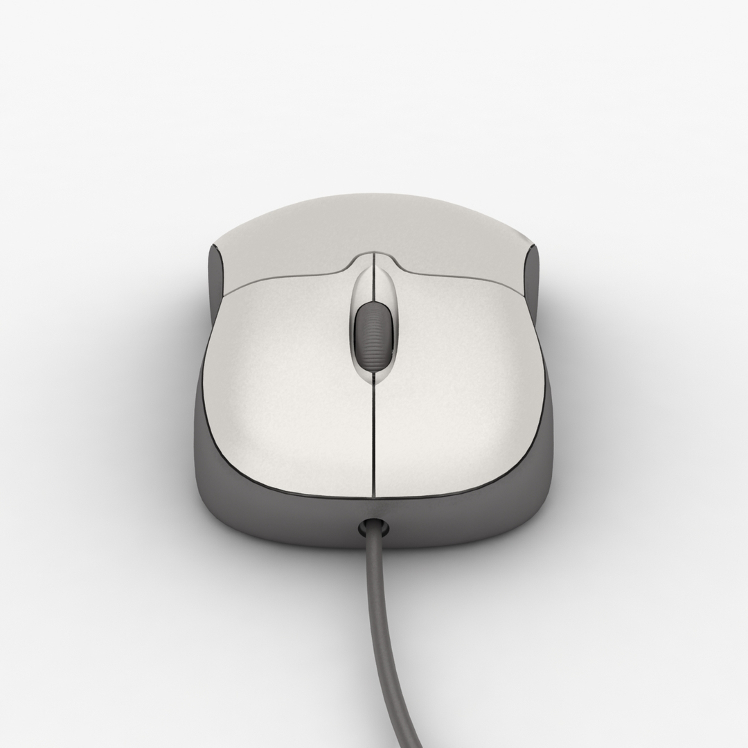 Realistic Microsoft Mouse 3d Model