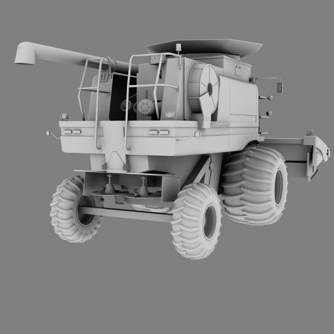 3d Model Of Corn Harvester