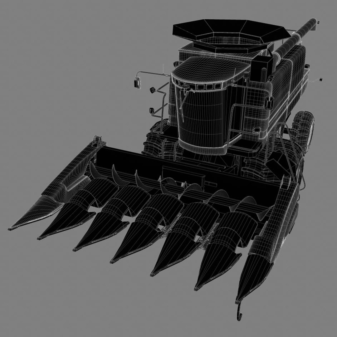 3d Model Of Corn Harvester