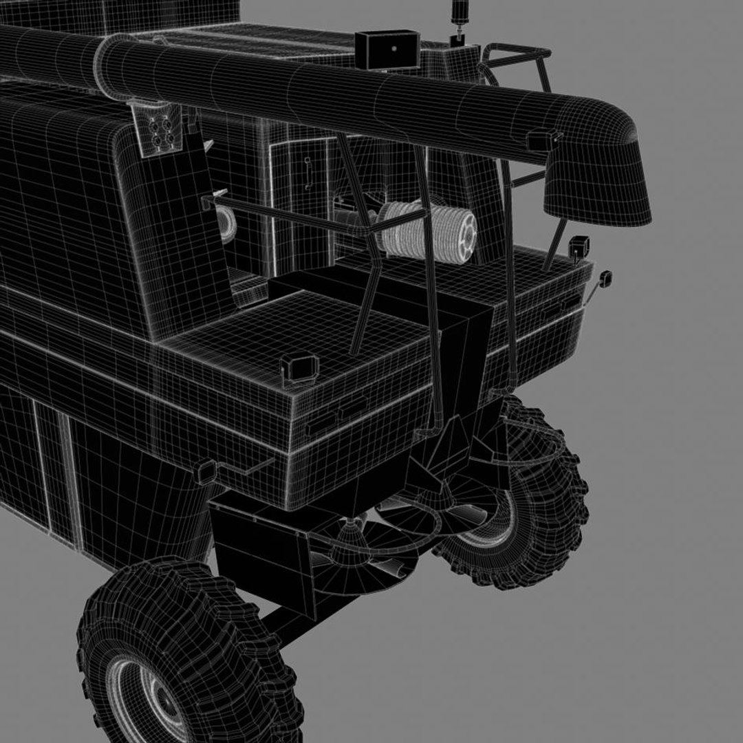 3d Model Of Corn Harvester