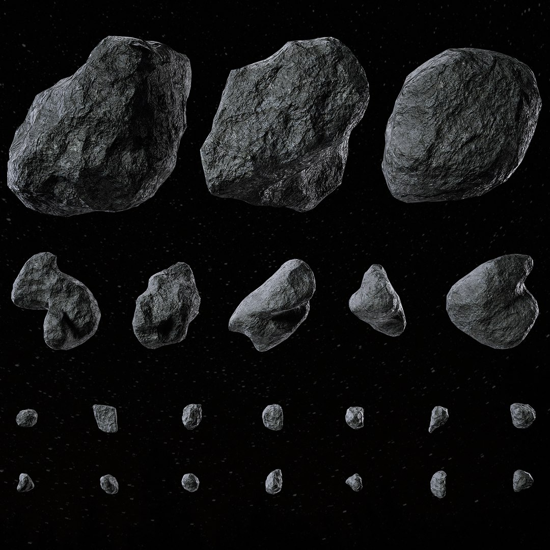 Set of 22 Asteroids 3D model - TurboSquid 2116008