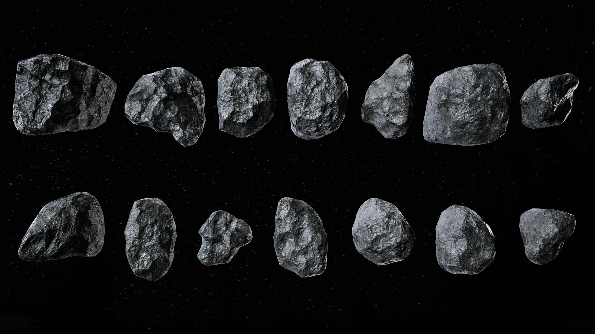 Set Of 22 Asteroids 3D Model - TurboSquid 2116008
