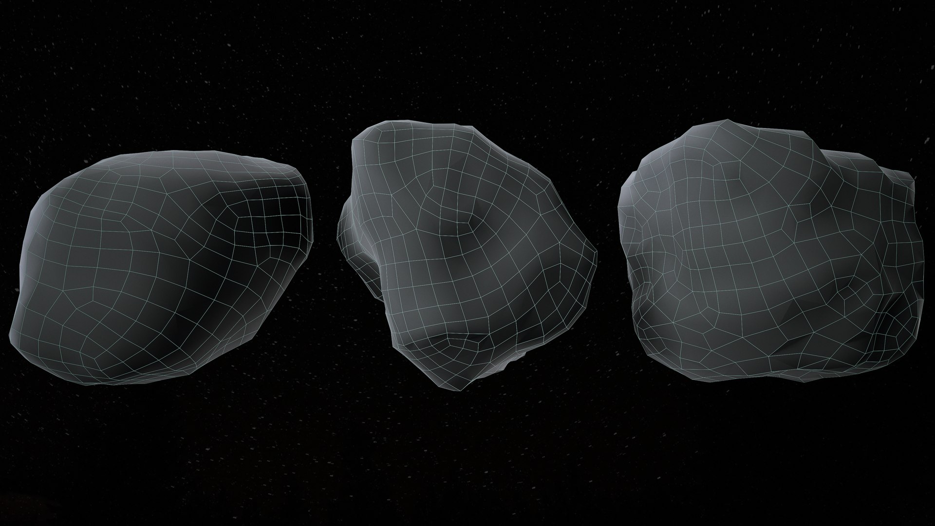 Set Of 22 Asteroids 3D Model - TurboSquid 2116008