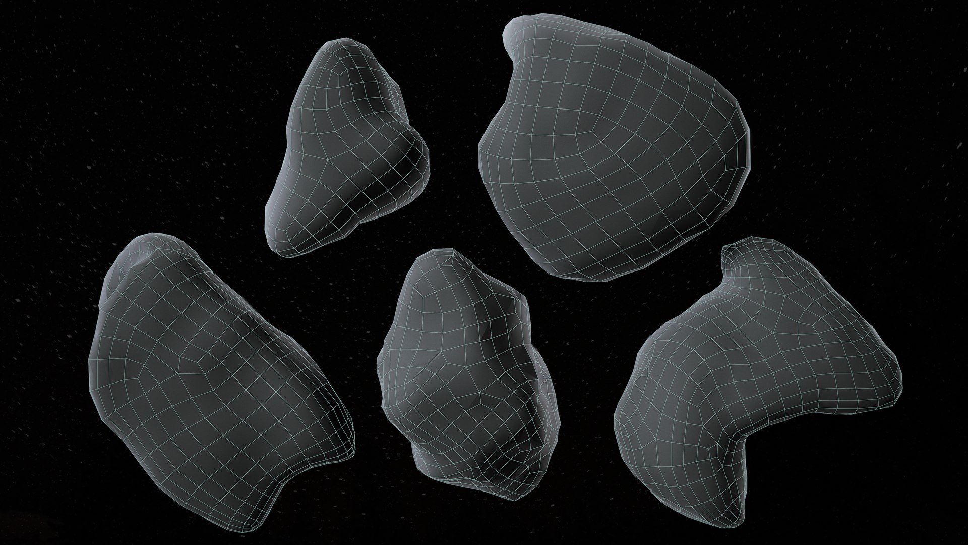 Set Of 22 Asteroids 3D Model - TurboSquid 2116008
