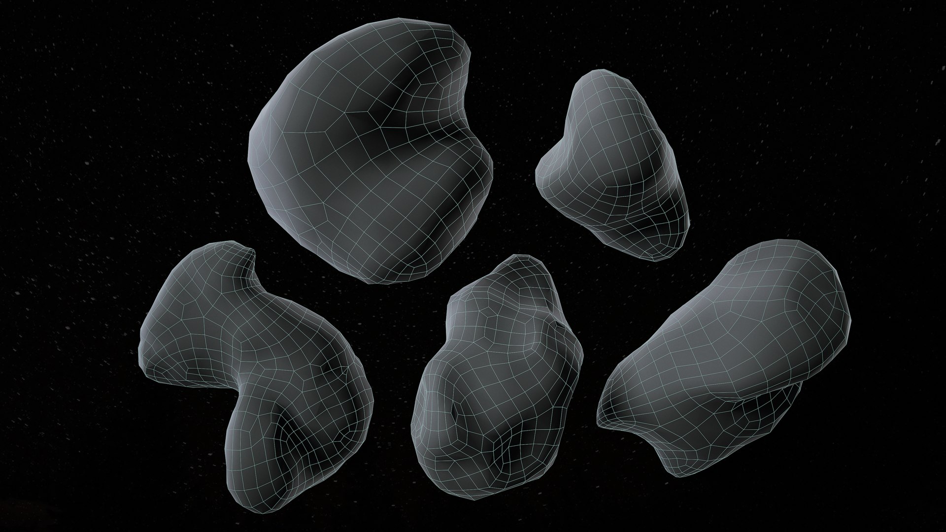 Set Of 22 Asteroids 3D Model - TurboSquid 2116008