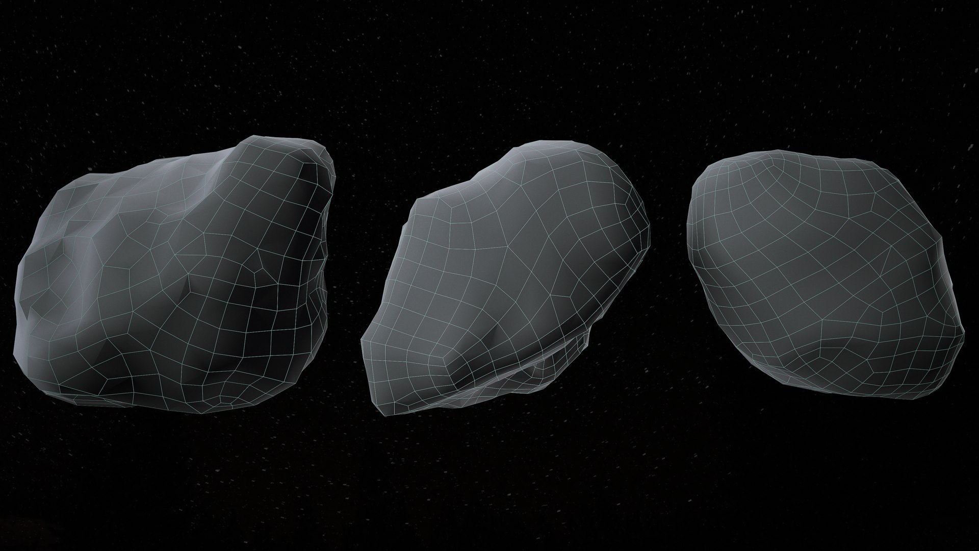 Set Of 22 Asteroids 3D Model - TurboSquid 2116008