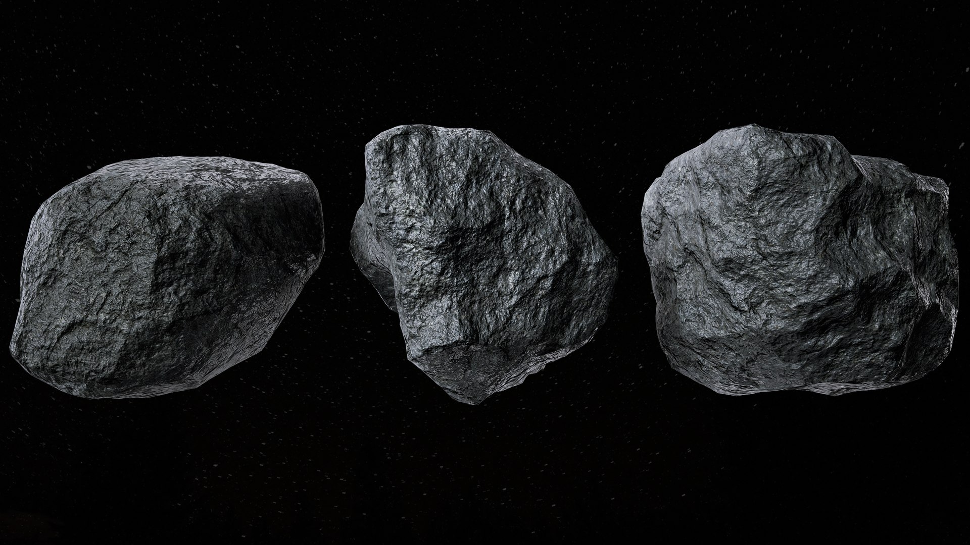 Set Of 22 Asteroids 3D Model - TurboSquid 2116008