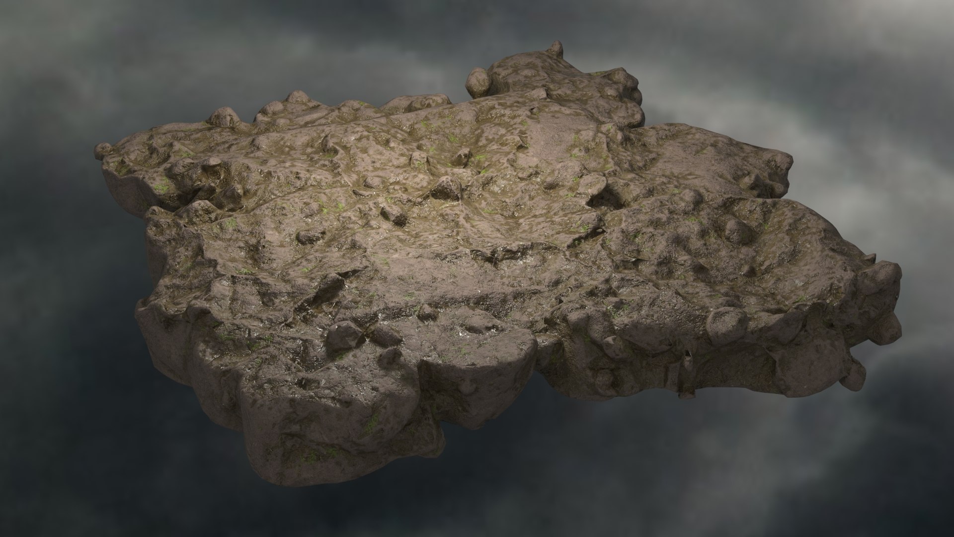 Modular 3D Ground with broken skulls LOW POLY VERSION 3D model ...