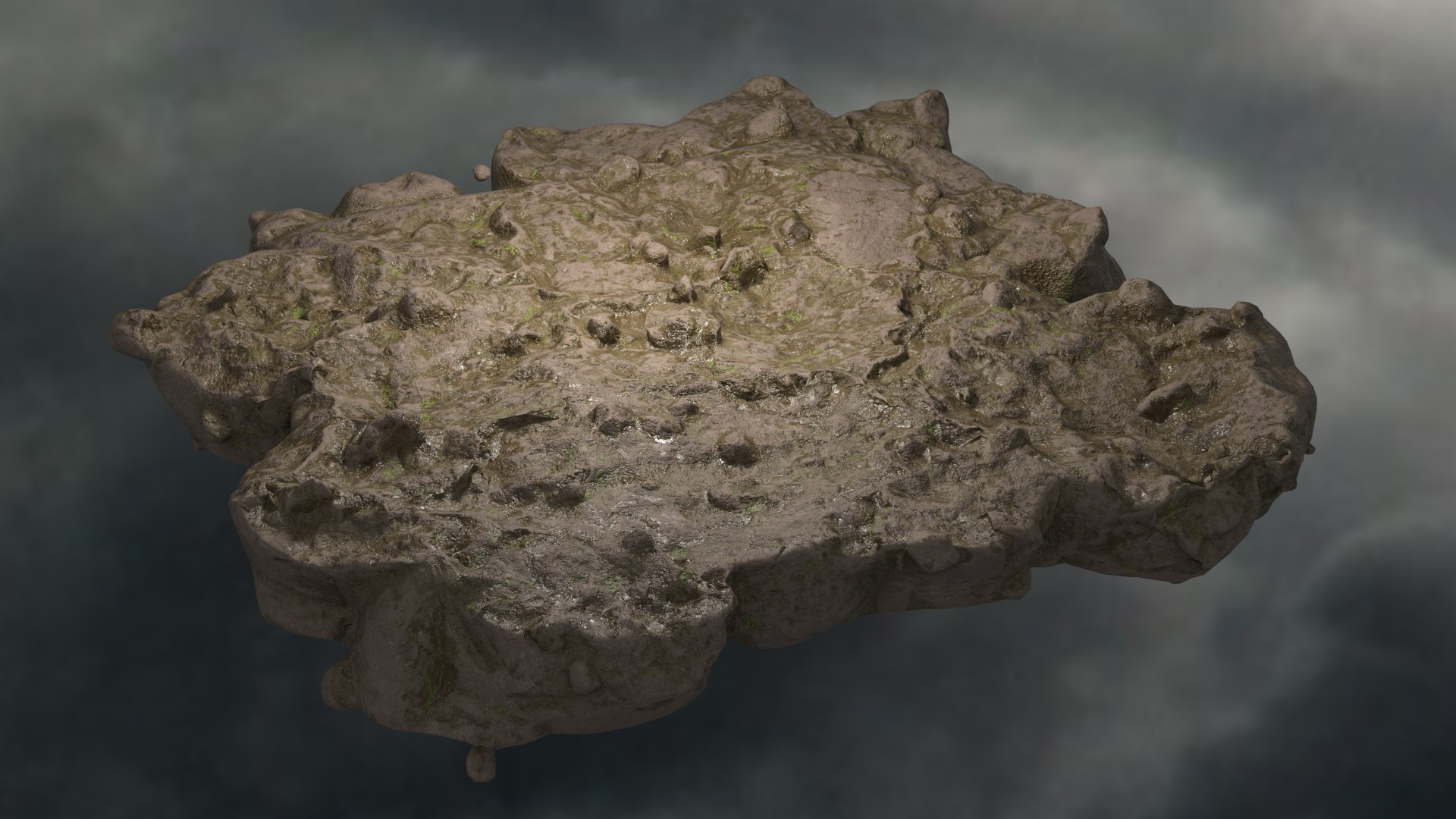 Modular 3D Ground with broken skulls LOW POLY VERSION 3D model ...