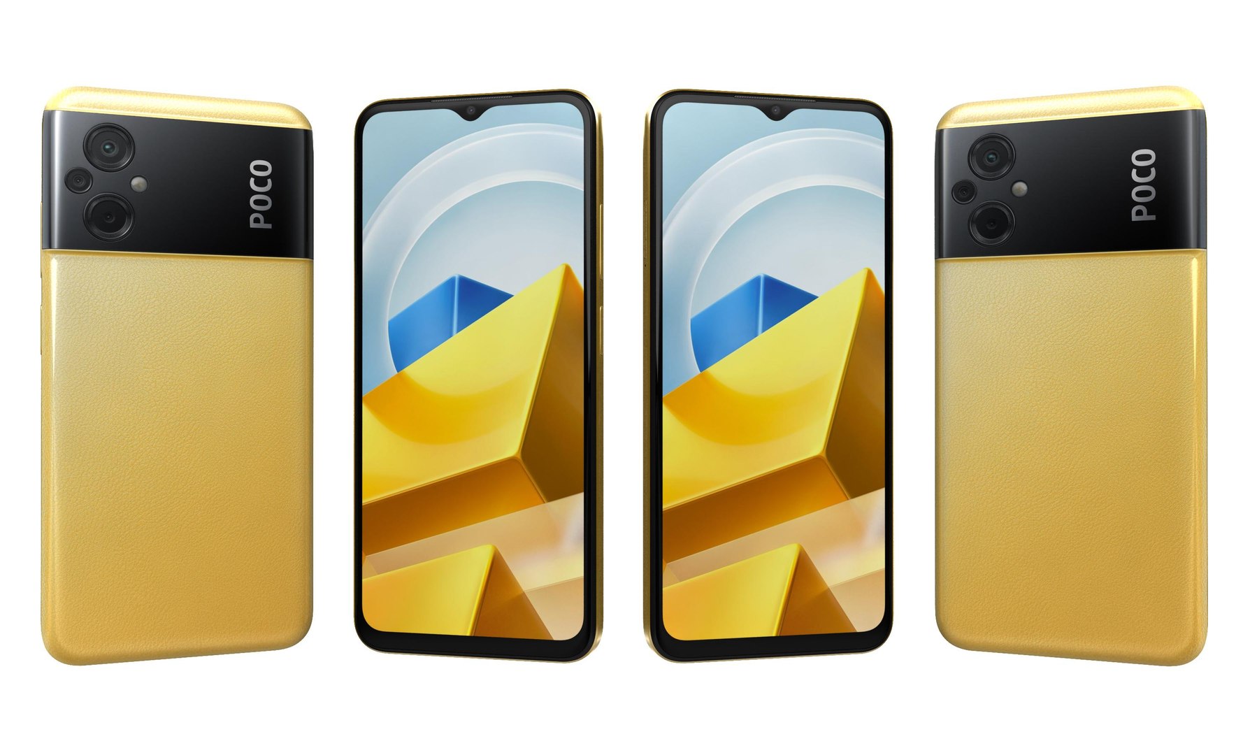 3D Xiaomi Poco M5 Yellow - TurboSquid 1970681