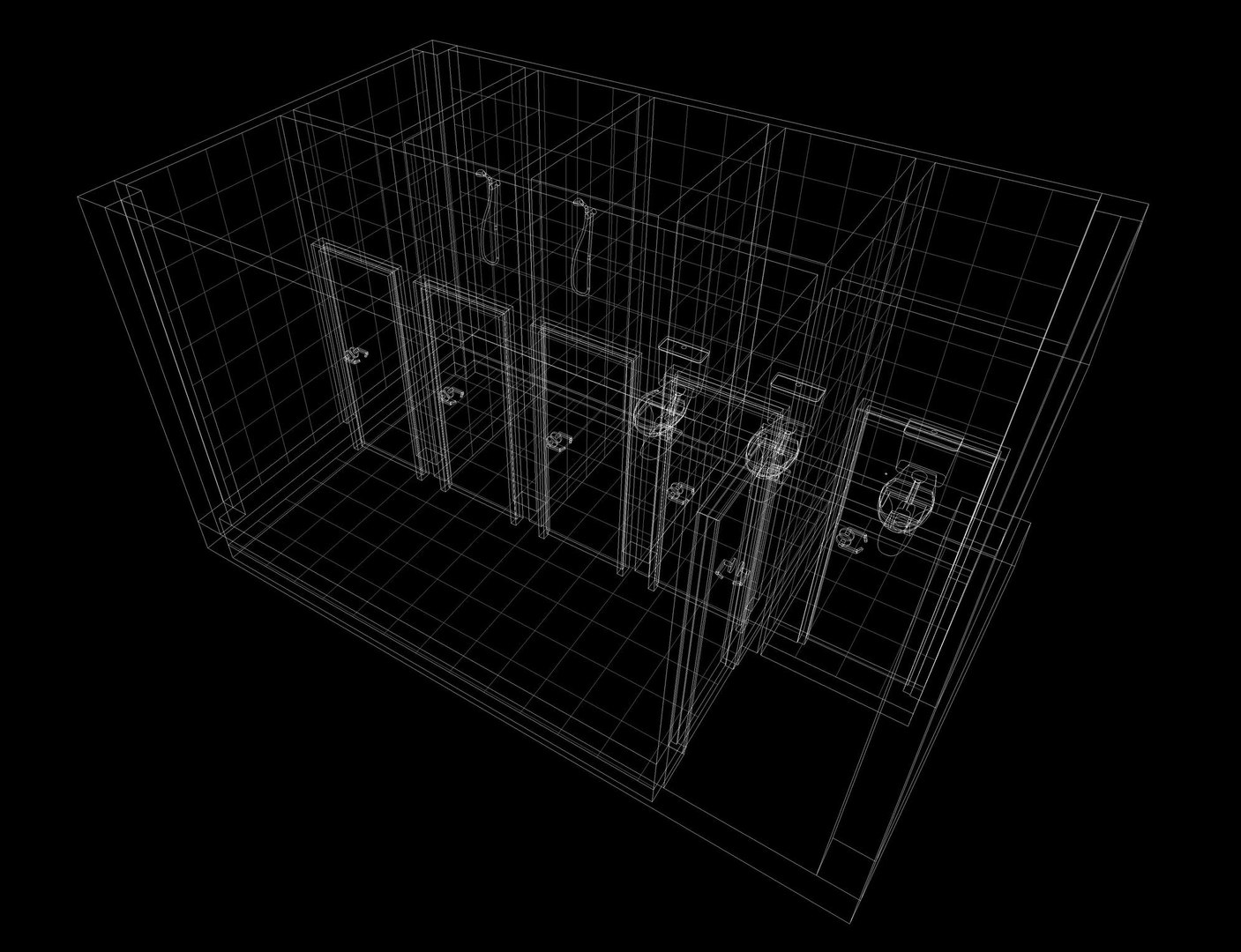 3D Simple Public Toilet By REVIT 25R04 Model - TurboSquid 2440708