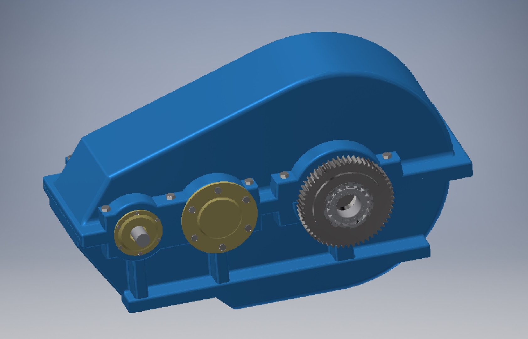 3D Two Stage Reduction Gearbox - TurboSquid 1962994