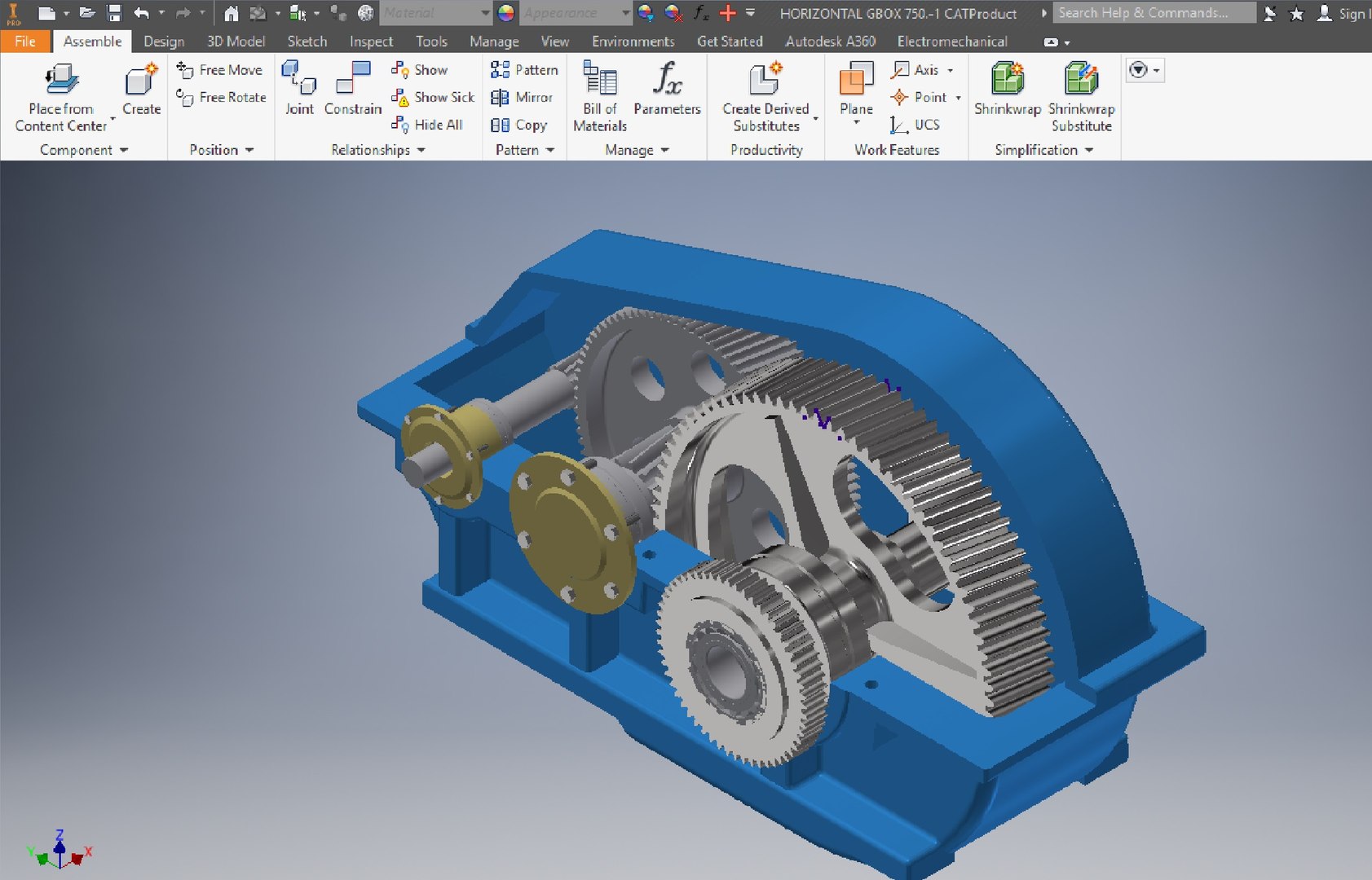 3D Two Stage Reduction Gearbox - TurboSquid 1962994