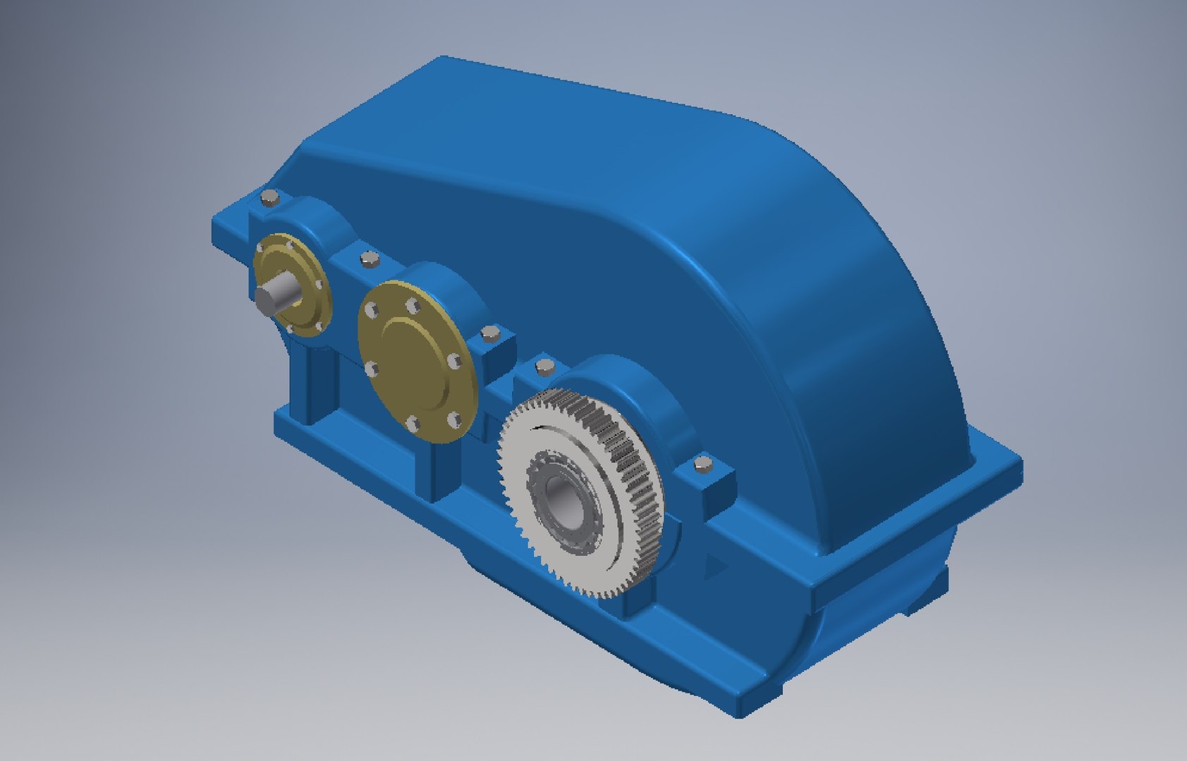 3D Two Stage Reduction Gearbox - TurboSquid 1962994