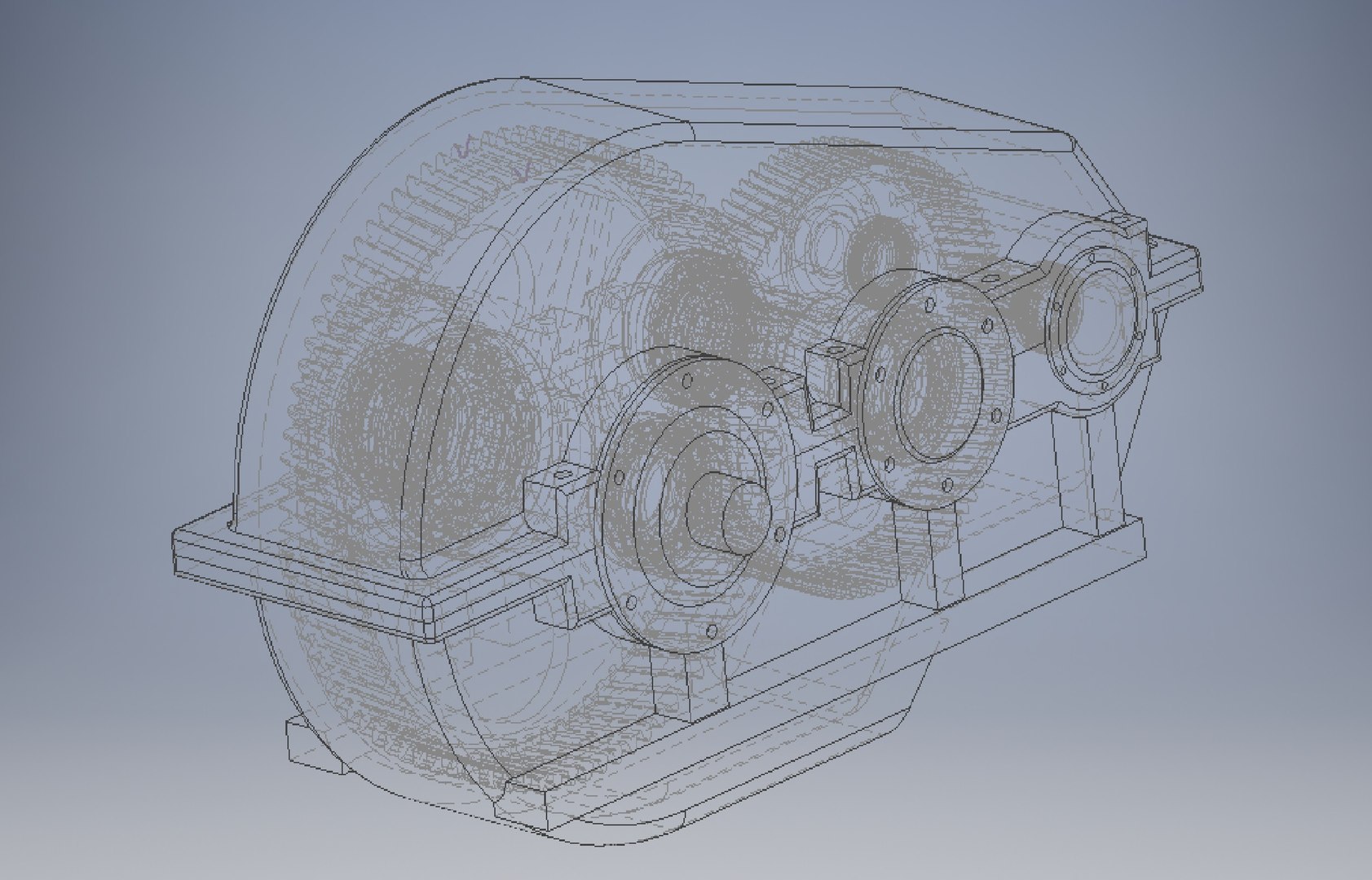 3D Two Stage Reduction Gearbox - TurboSquid 1962994