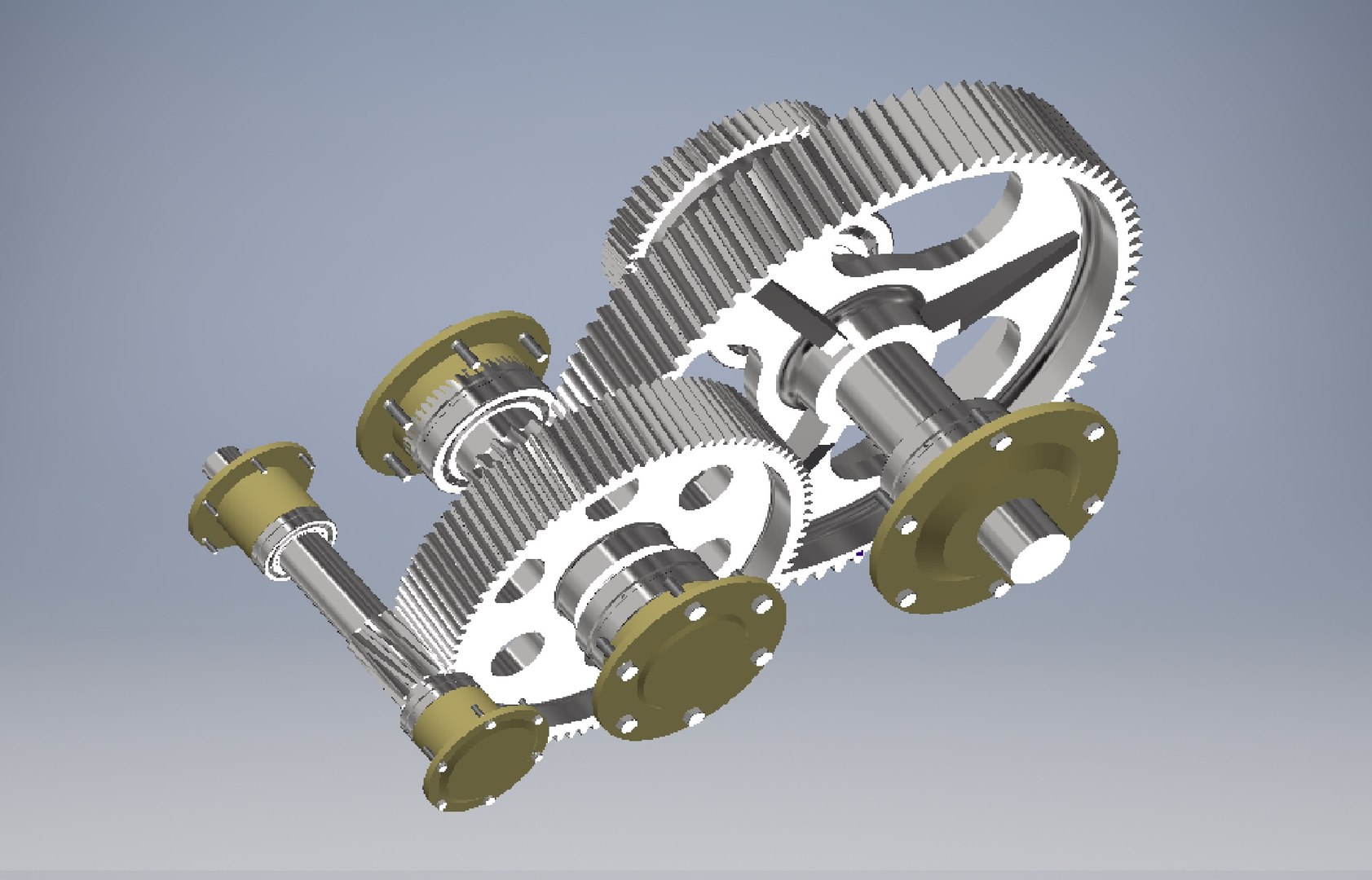 3D Two Stage Reduction Gearbox - TurboSquid 1962994