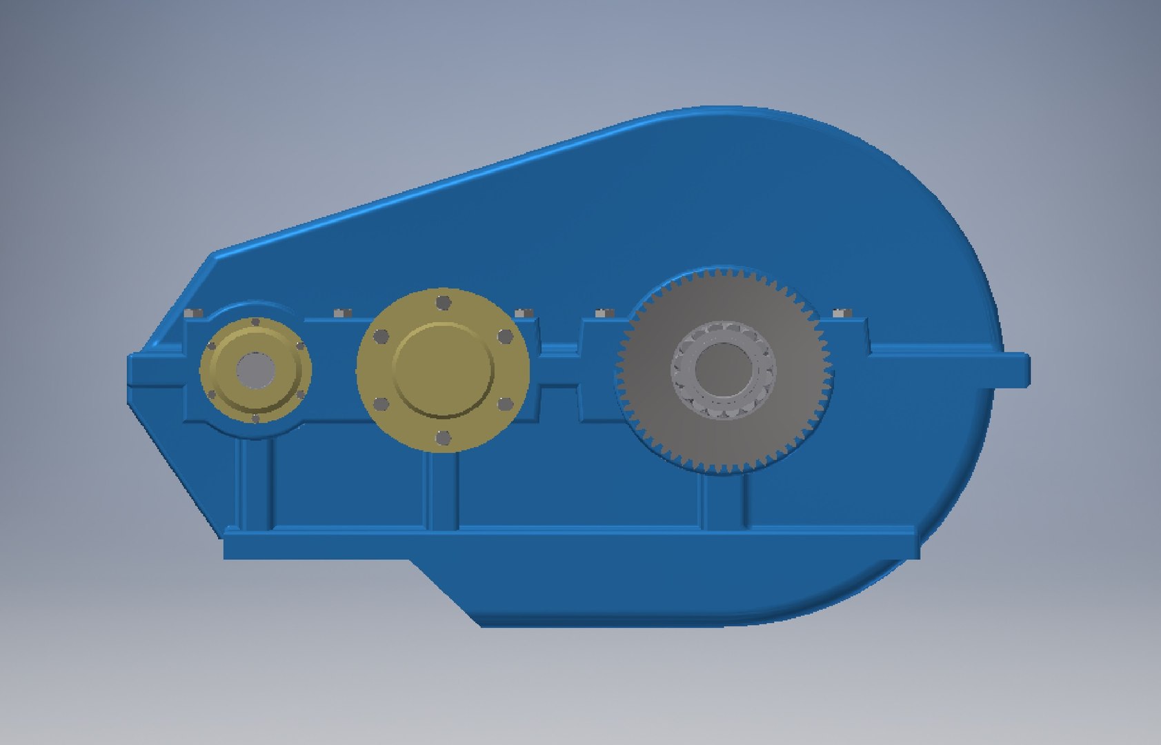 3D Two Stage Reduction Gearbox - TurboSquid 1962994