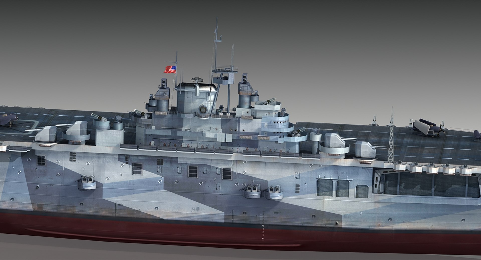 Uss intrepid cv-11 1944-1945 3D - TurboSquid 1412568