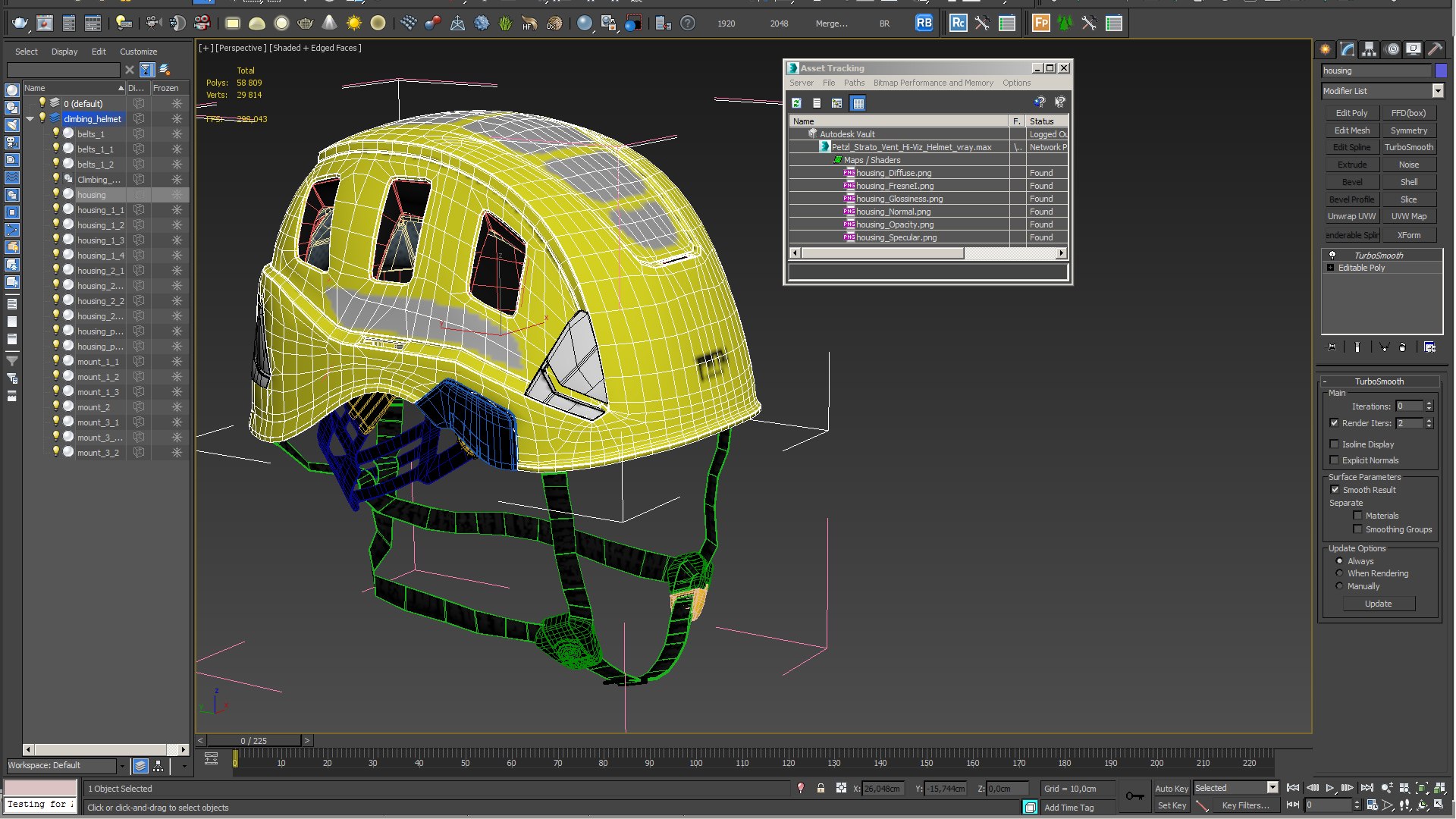 3D Petzl Strato Vent Hi-viz - TurboSquid 1472287