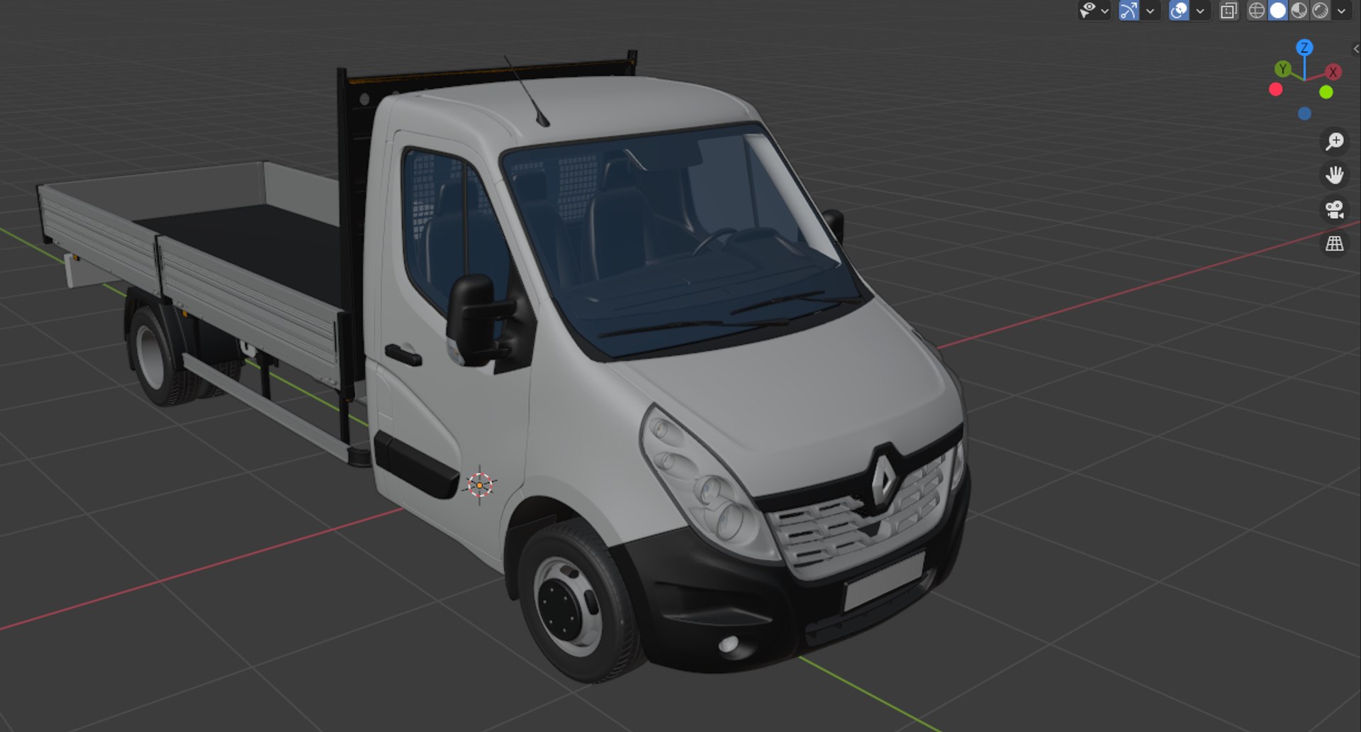 Renault Master 2015 Chassis Cab L4H1 3D Model - TurboSquid 1922407