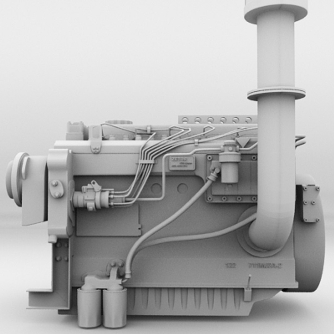 Engine Modeled 3d Model