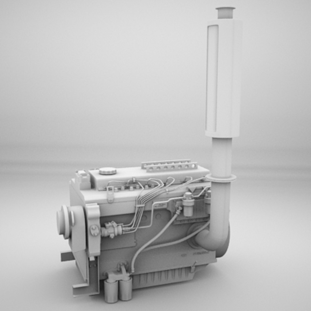Engine Modeled 3d Model
