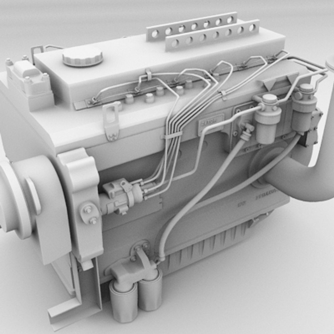Engine Modeled 3d Model