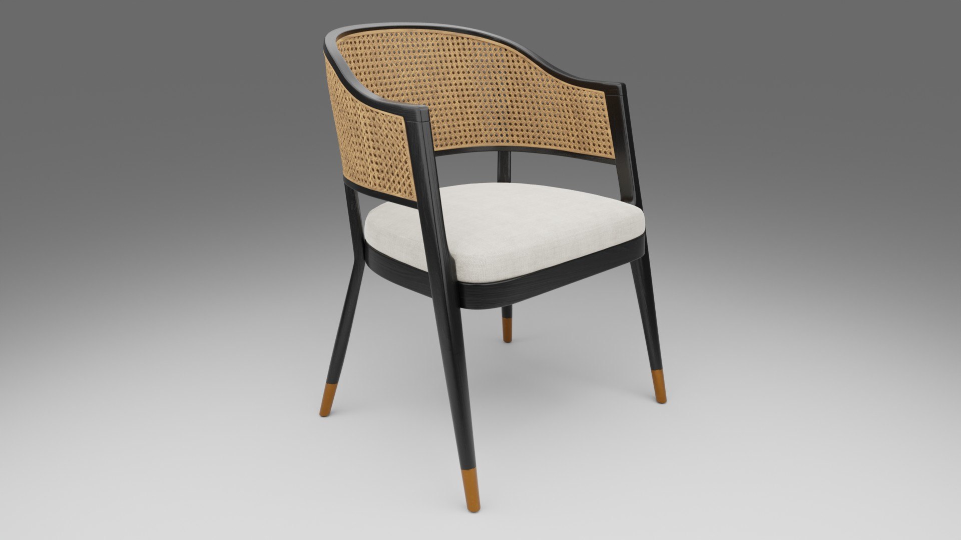 Rogue Rattan Dining Chair 3D Model - TurboSquid 2149289