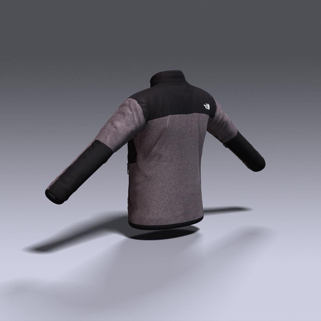 3d north face denali jacket model