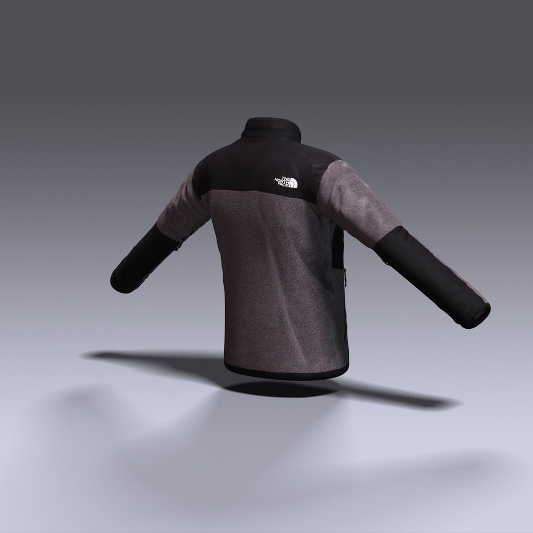 3d north face denali jacket model