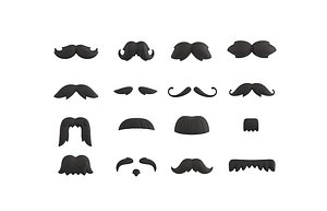 Mustache Pack Model - TurboSquid 1426167