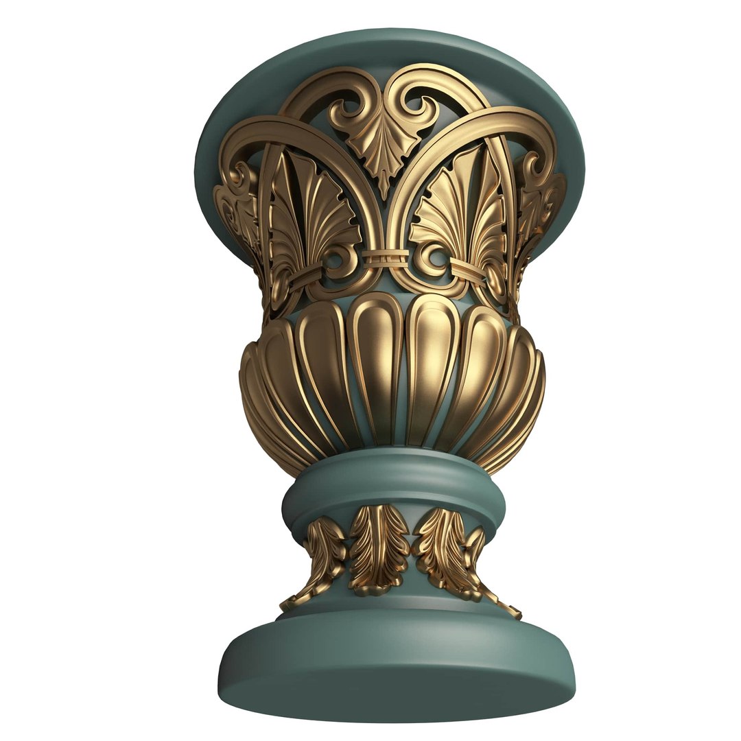 3D Flower Pot 010 Green Model - TurboSquid 2198364