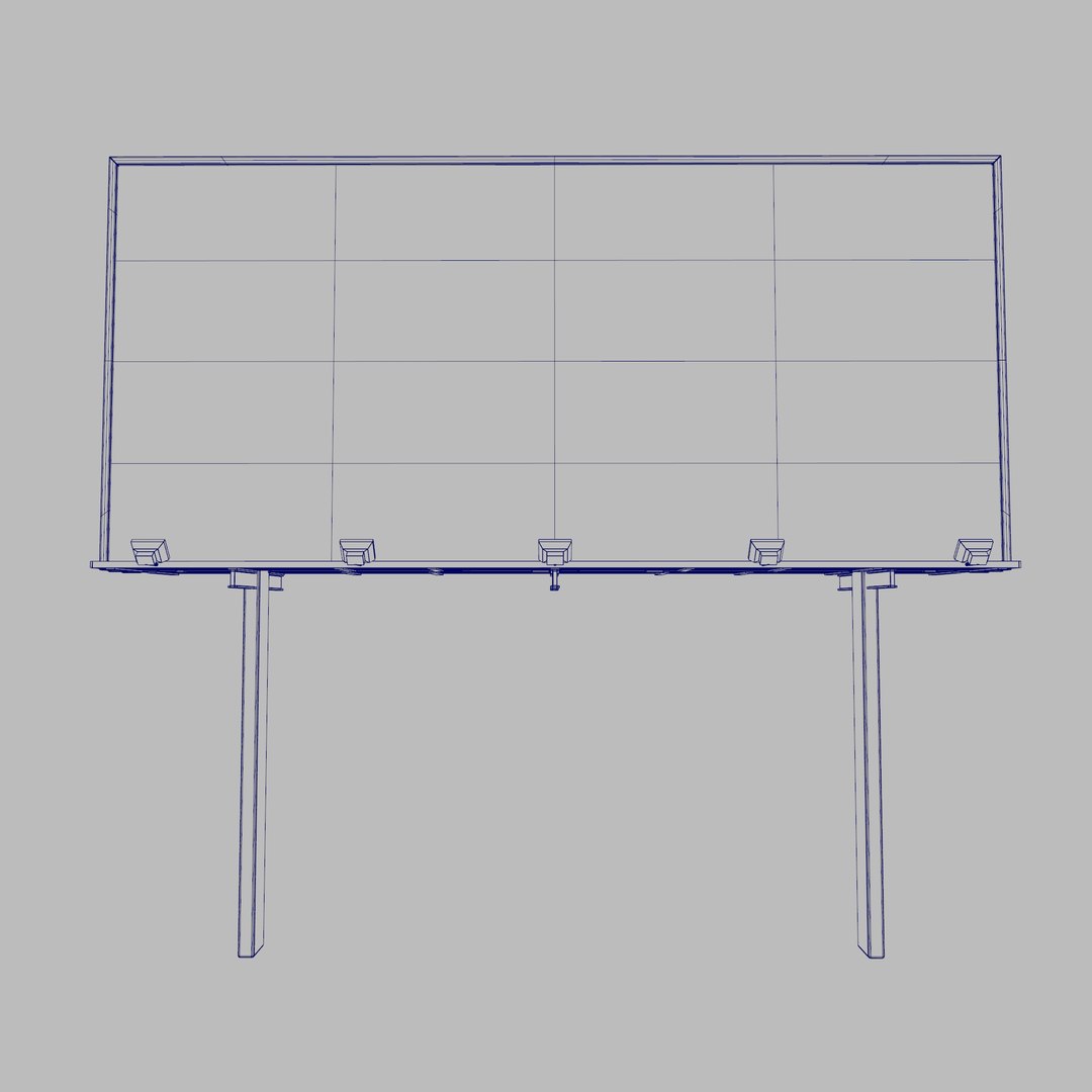 Billboard Advert 3D Model - TurboSquid 2297735